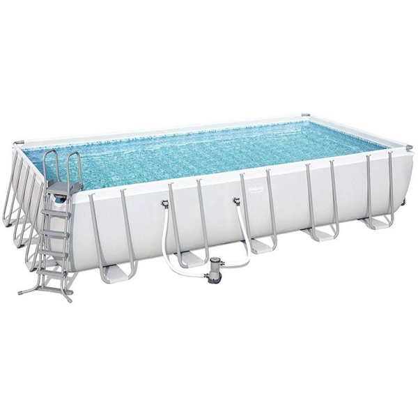Bestway 56470 22Ft Rectangular Framed Swimming Pool 671x366x132cm ...