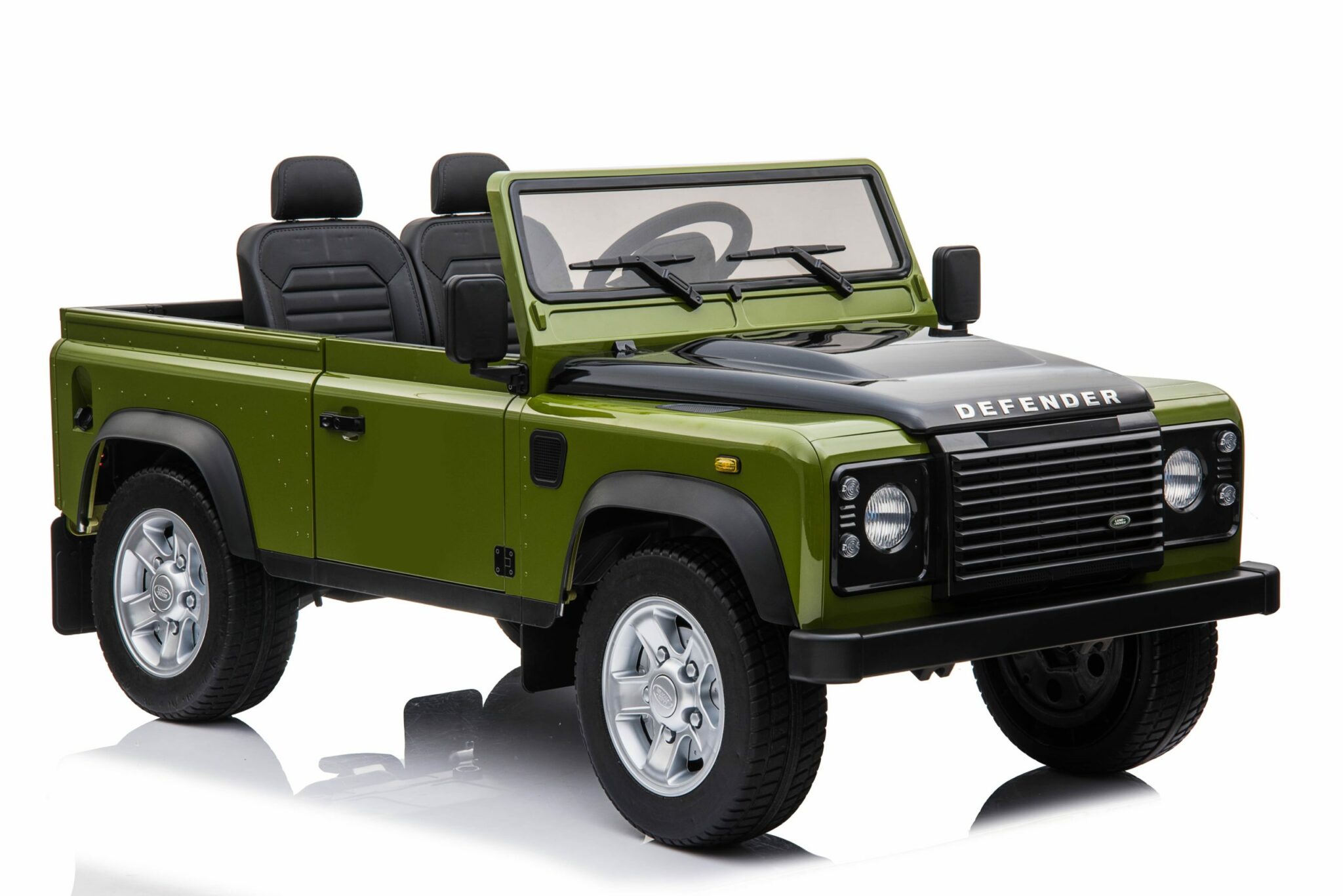 Green Land Rover Defender 90