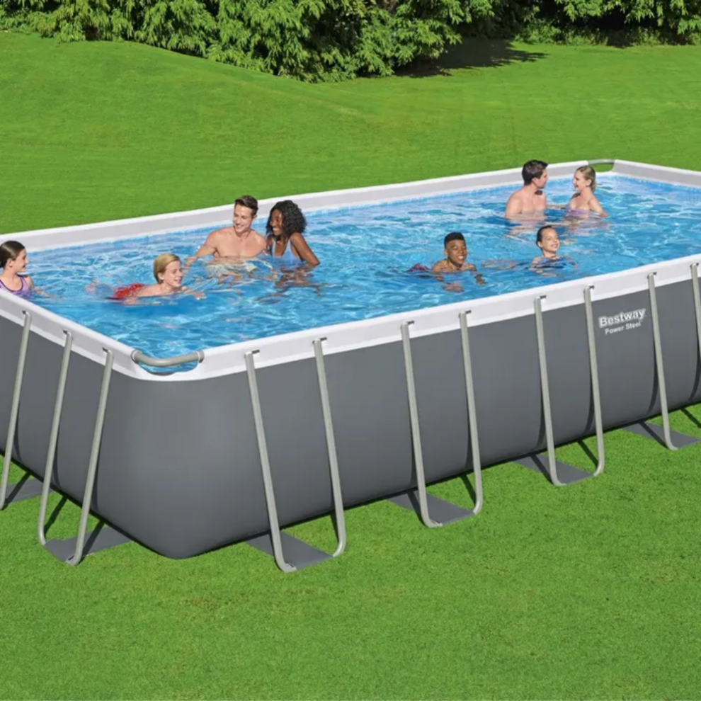 Bestway 56474 24ft Rectangular Frame Pool 732x366x132cm - Outside Play