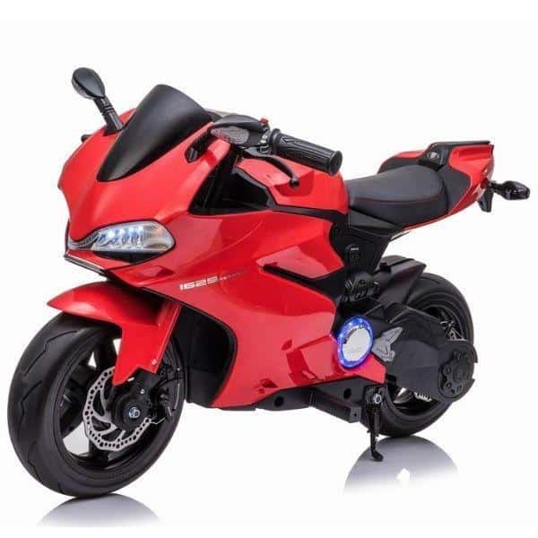 24v Kids Electric Superbike Ride On Red - Outside Play