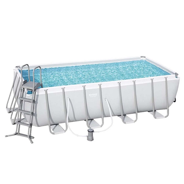 Bestway 56670 16ft Rectangular Power Steel Pool 488x122cm - Outside Play