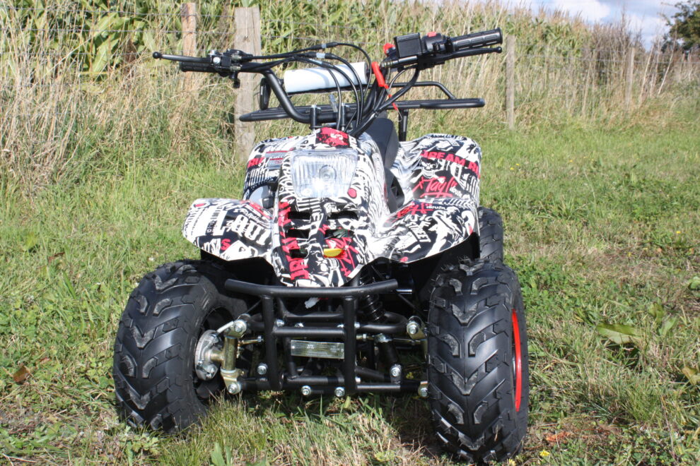 Hawkmoto Boulder 110cc Kids Quad - Zombie Edition - Outside Play