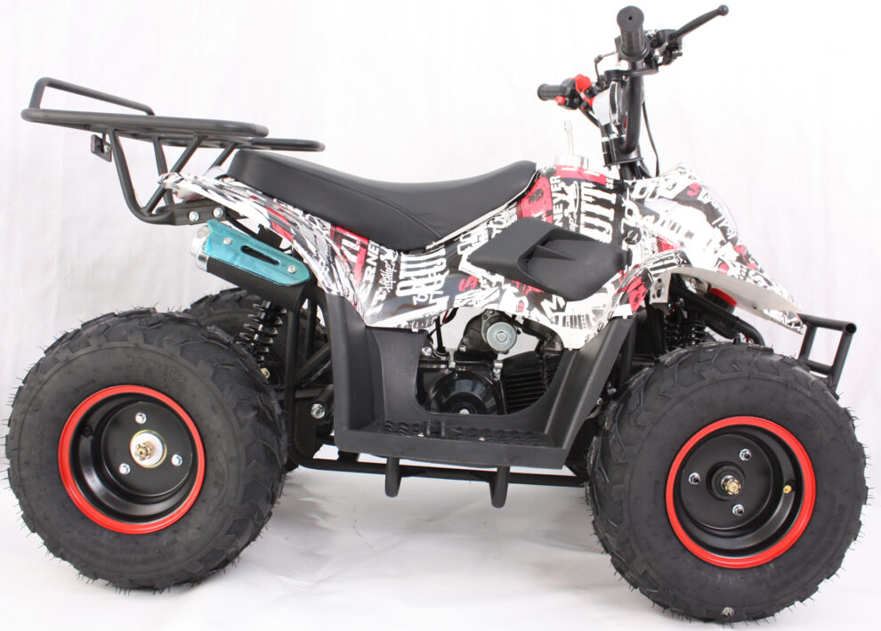 Hawkmoto Boulder 110cc Kids Quad - Zombie Edition - Outside Play