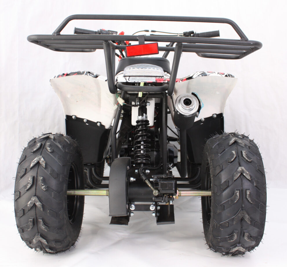 Hawkmoto Boulder 110cc Kids Quad - Zombie Edition - Outside Play