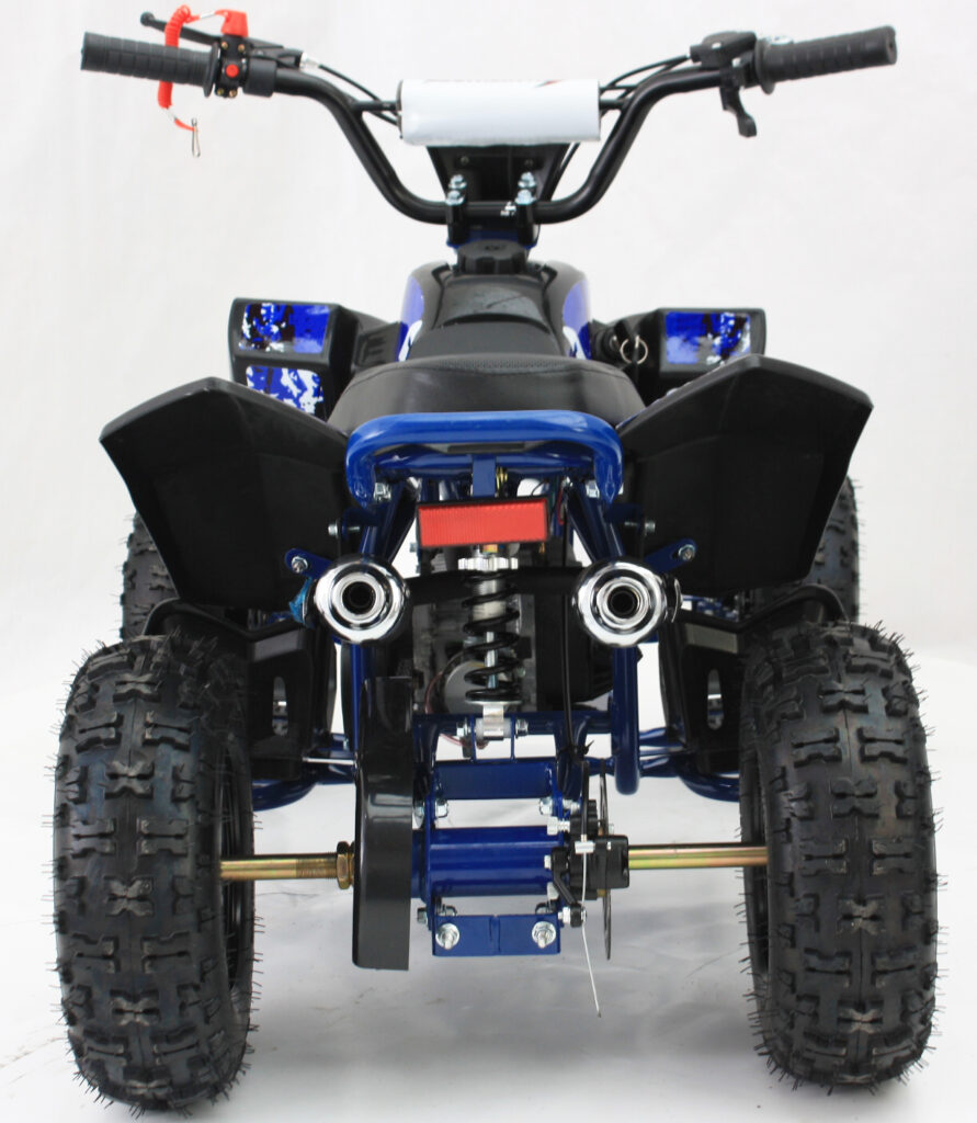 Hawkmoto Avenger 49cc 50cc Quad Bike For Kids - Amazing Blue - Outside Play