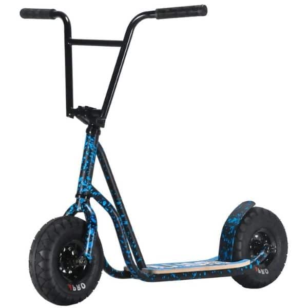 Rocker Rolla Scooter Blue Splatter - Outside Play