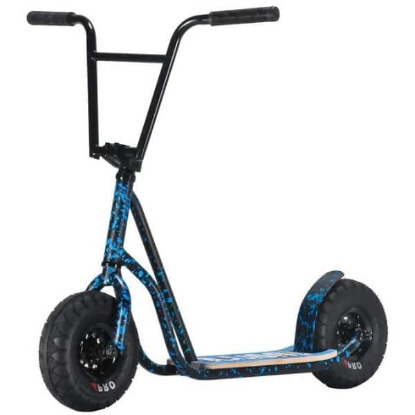 Rocker Rolla Scooter Blue Splatter - Outside Play