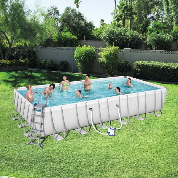 Bestway 56474 24ft Rectangular Frame Pool 732x366x132cm - Outside Play