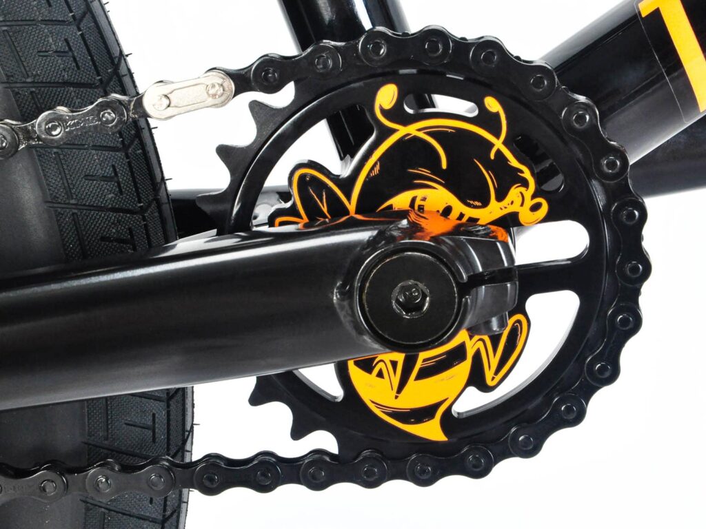 Total BMX Killabee BMX Bike Black and Orange - Outside Play