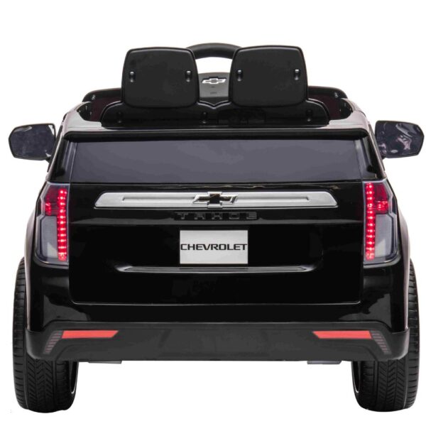 12V Chevrolet Silverado Kids Ride On Truck - Black - Outside Play