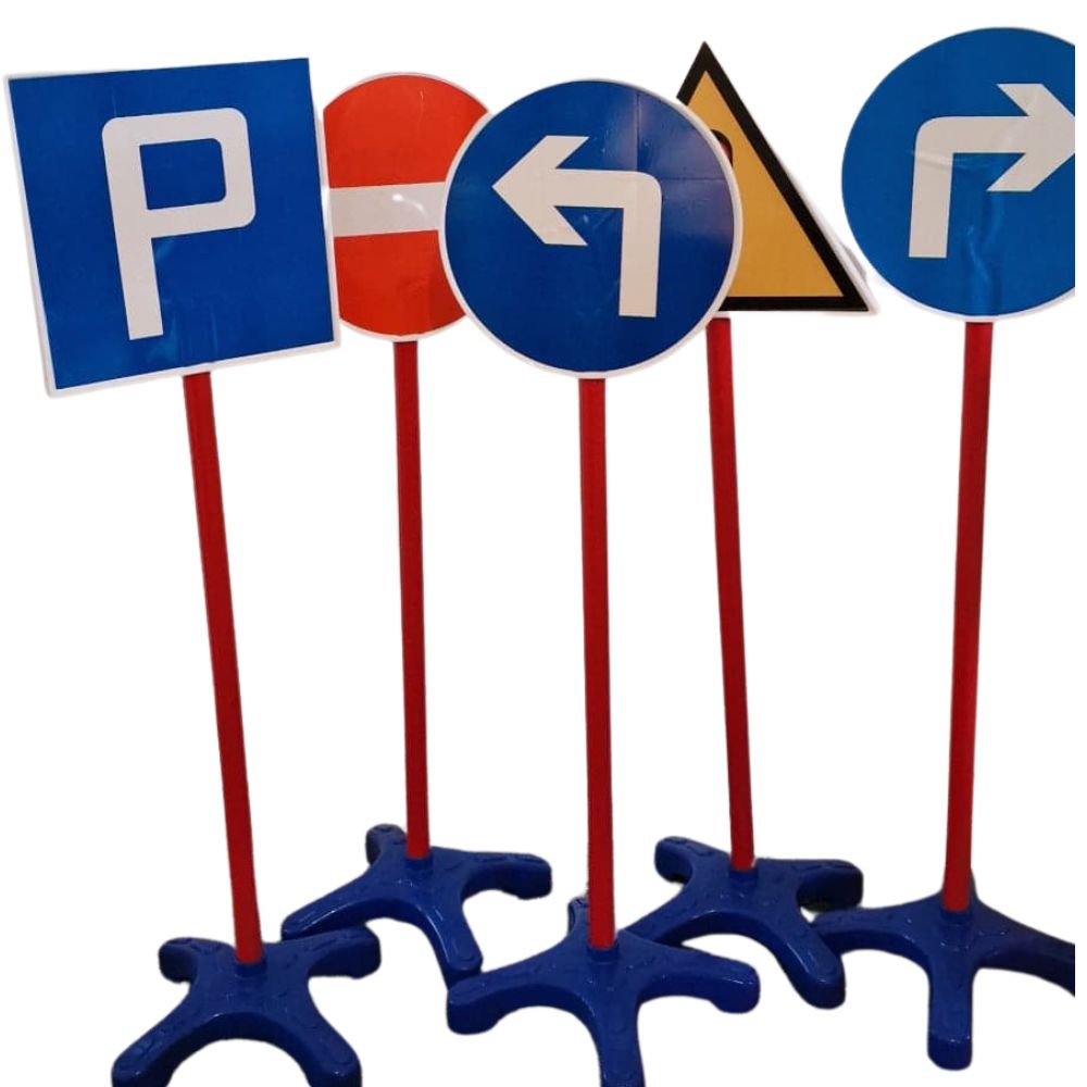 Kids Traffic Road Signs Set of 5 - Outside Play