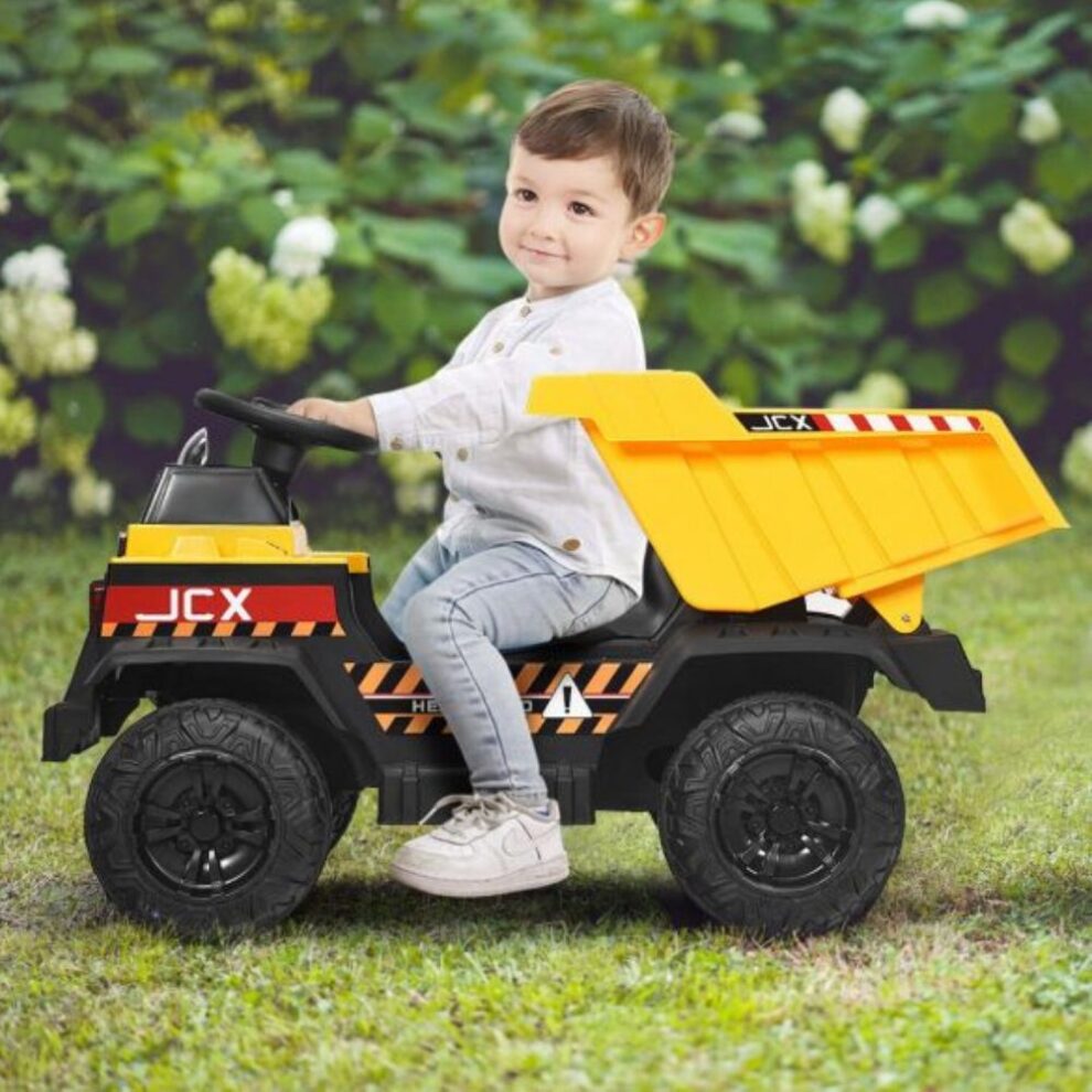 Kids 12v Electric Dumper Truck - Outside Play