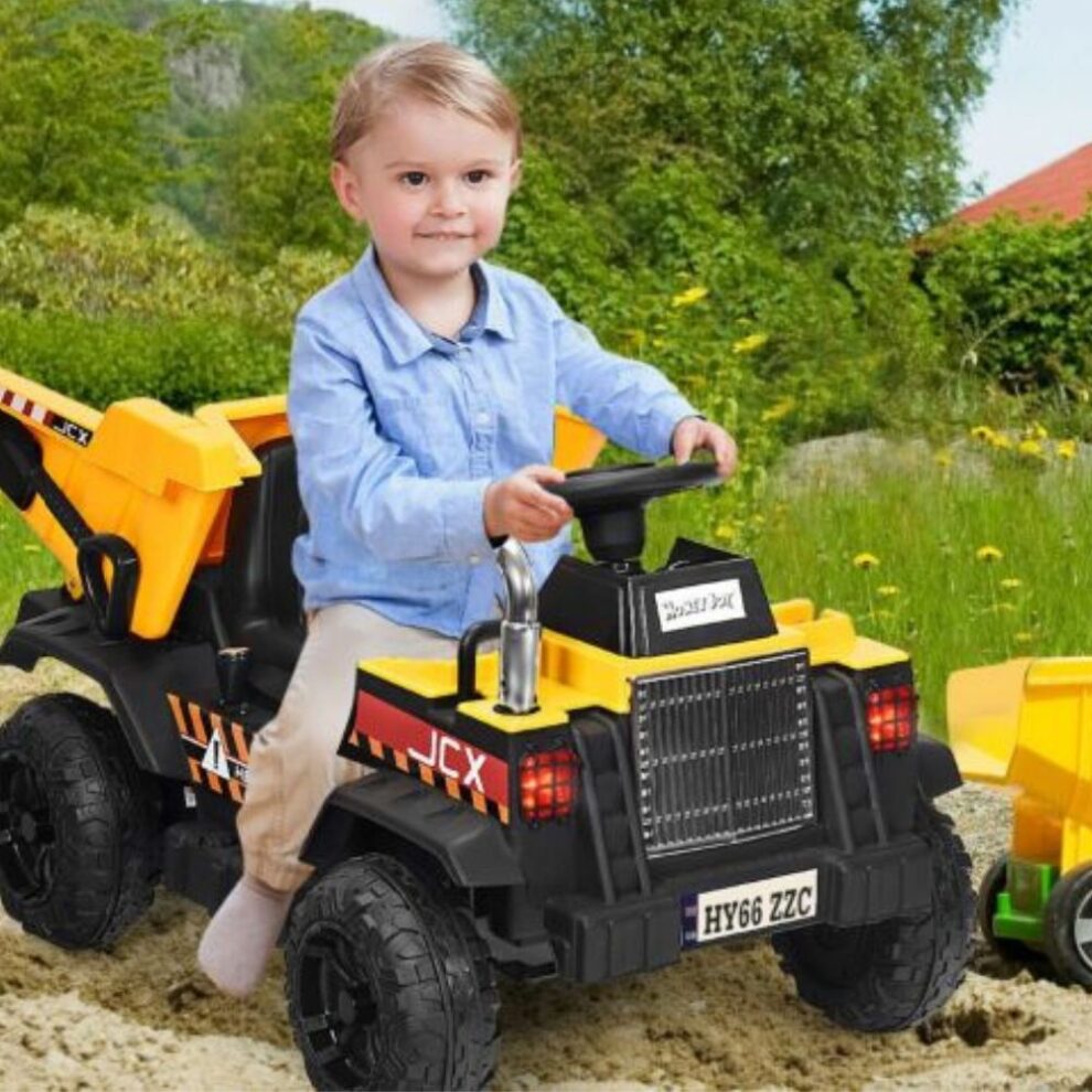 Kids 12v Electric Dumper Truck - Outside Play