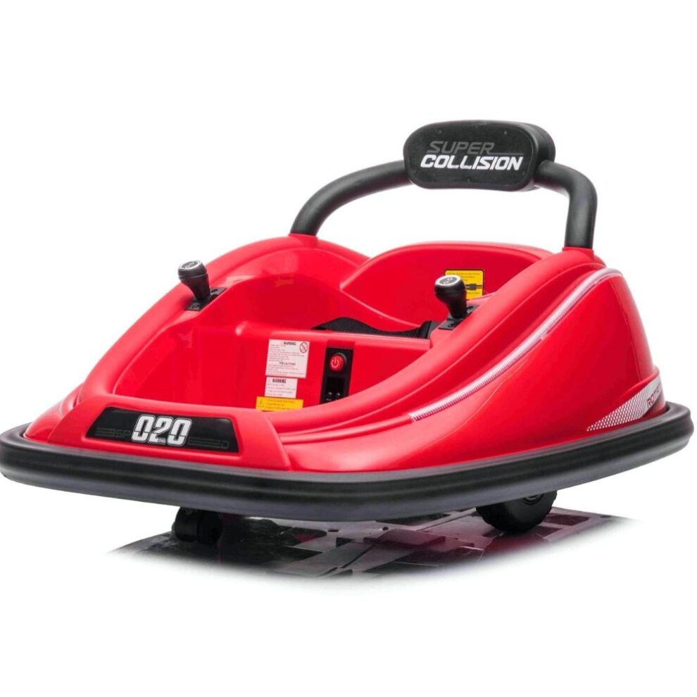 Kids Bumper Car Ride Waltzer Red - Outside Play