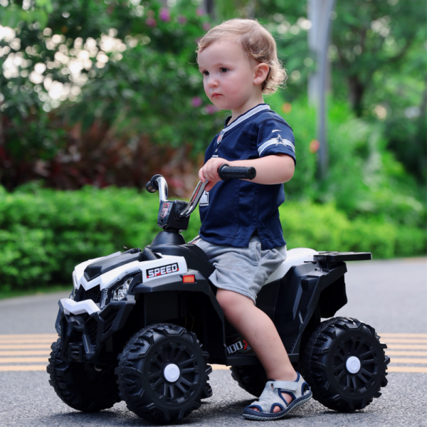 My First 6v Toddlers Quad Bike Ride On Orange - Outside Play