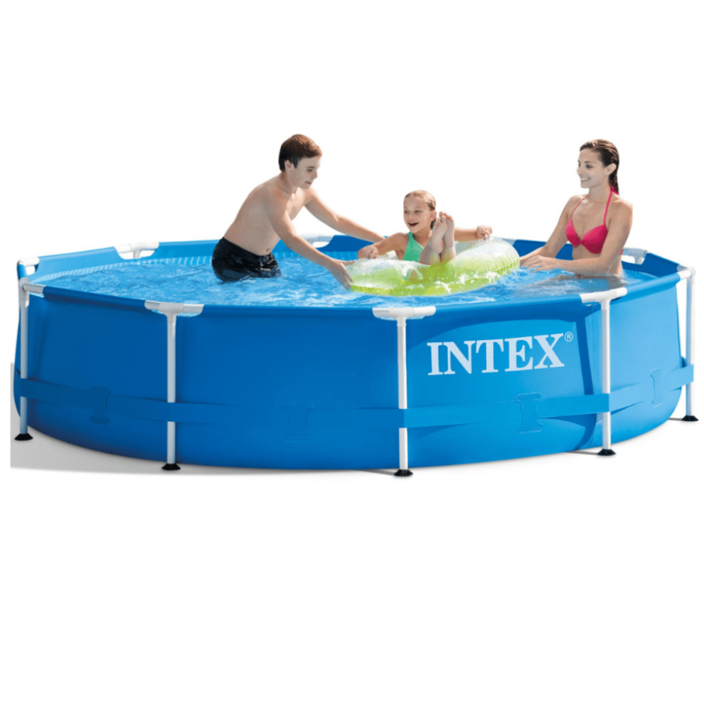 Intex 28200 Intex 10ft x 30in Metal Frame Swimming Above Ground Pool ...