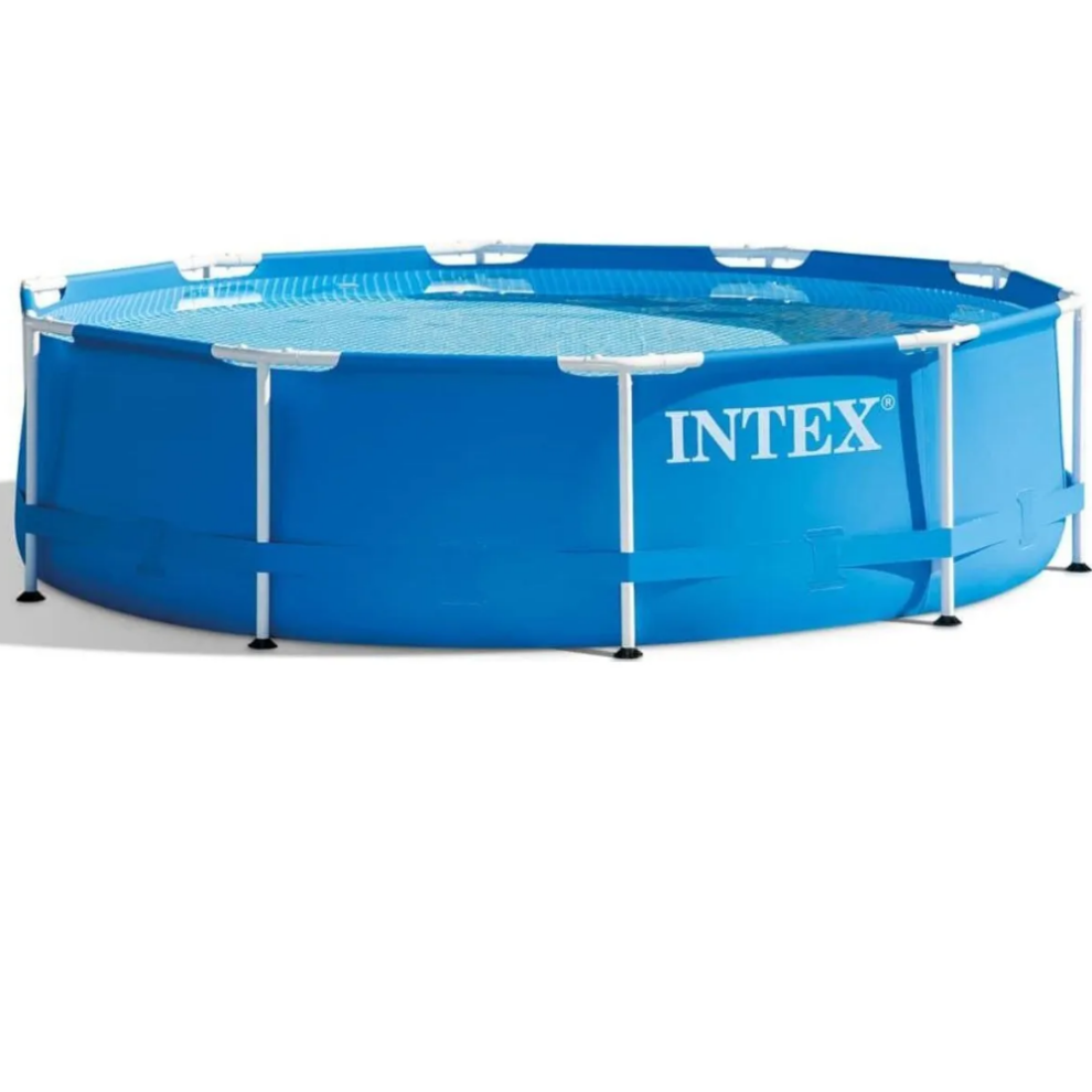 Intex 28200 Intex 10ft x 30in Metal Frame Swimming Above Ground Pool ...