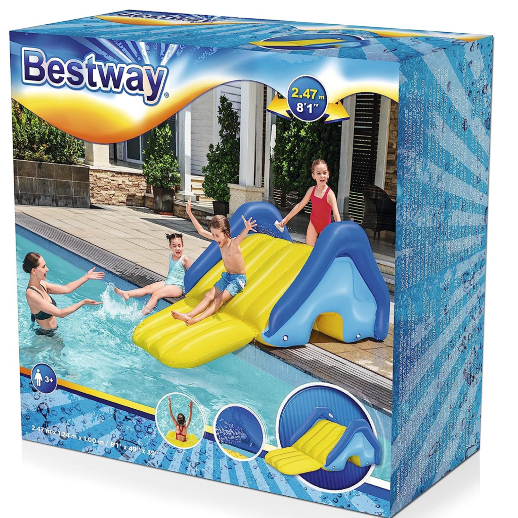Bestway 52453 Bestway Giant Inflatable Pool Water Slide - Outside Play