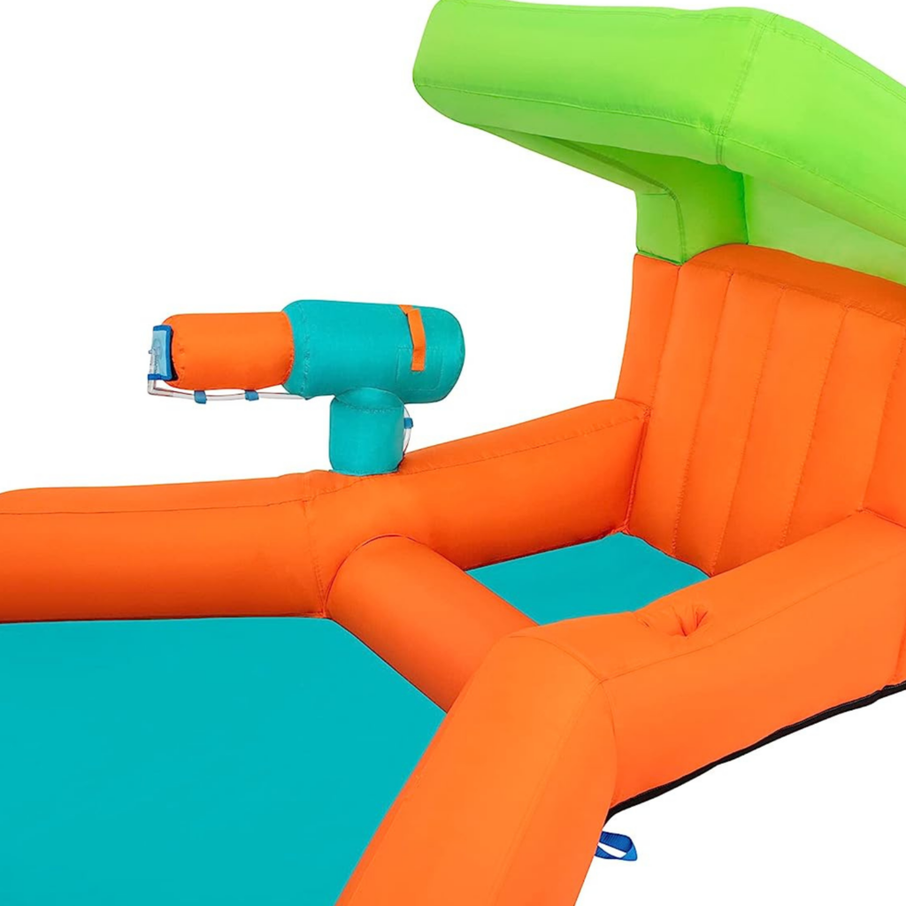 Bestway 53436 Water Slide Climbing Wall Canopy Cove Mega Water Park ...
