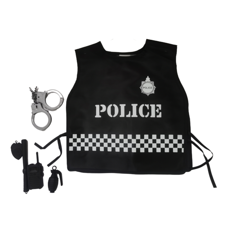 Police Vest Dressing Up Costume and Accessories - Outside Play