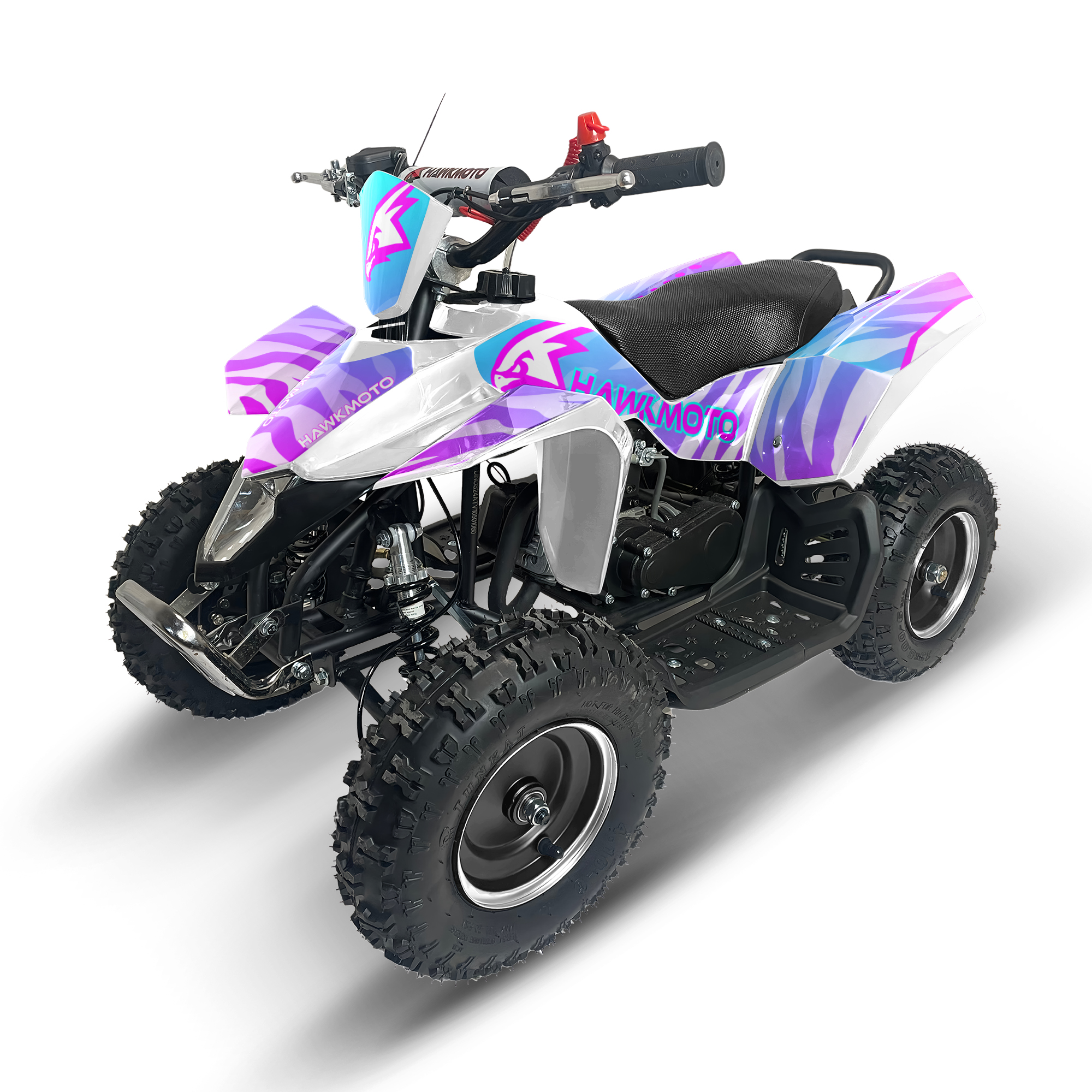 Hawkmoto SX-49R Avenger V2 50cc Mini Kids Quad Bike Assembled - Crimson ...
