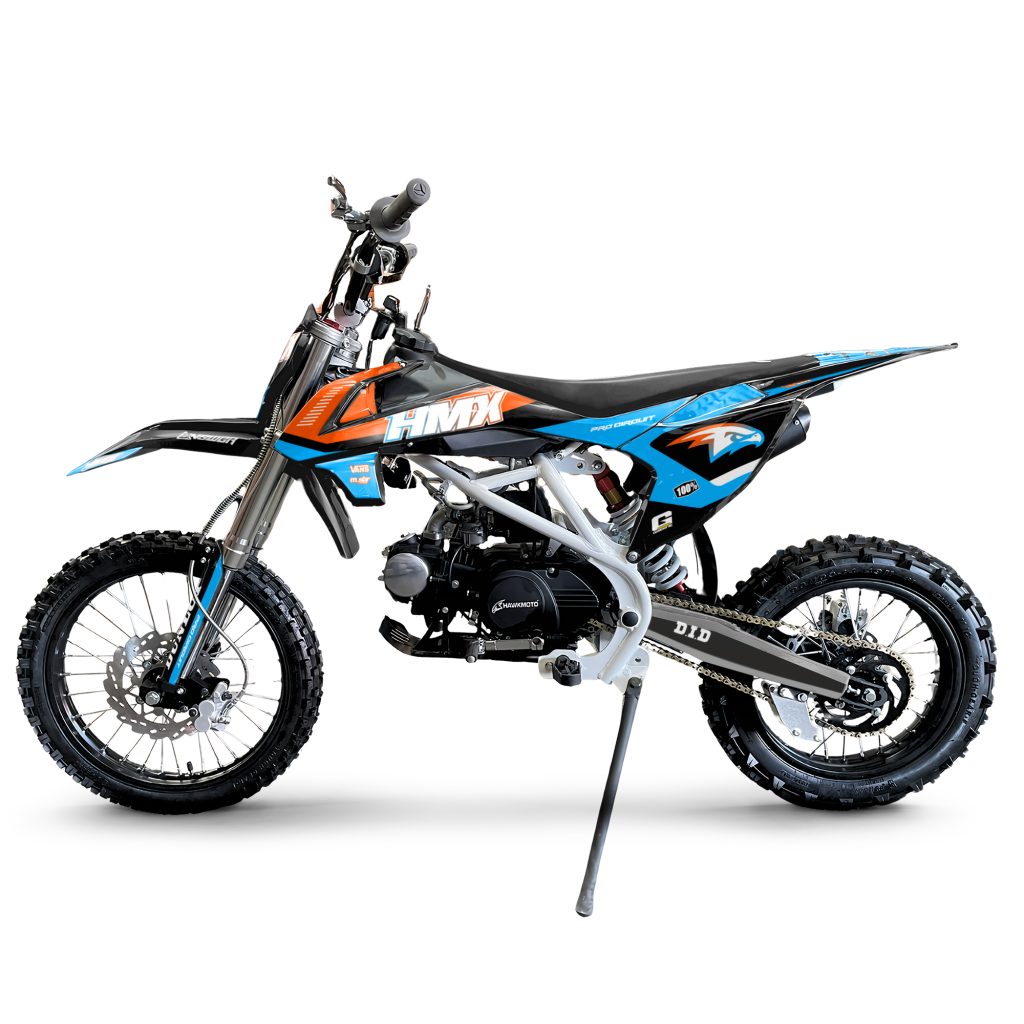 Hawkmoto HMX Pro 125cc Semi Automatic Kids Pit Bike 17/14 - Horizon ...
