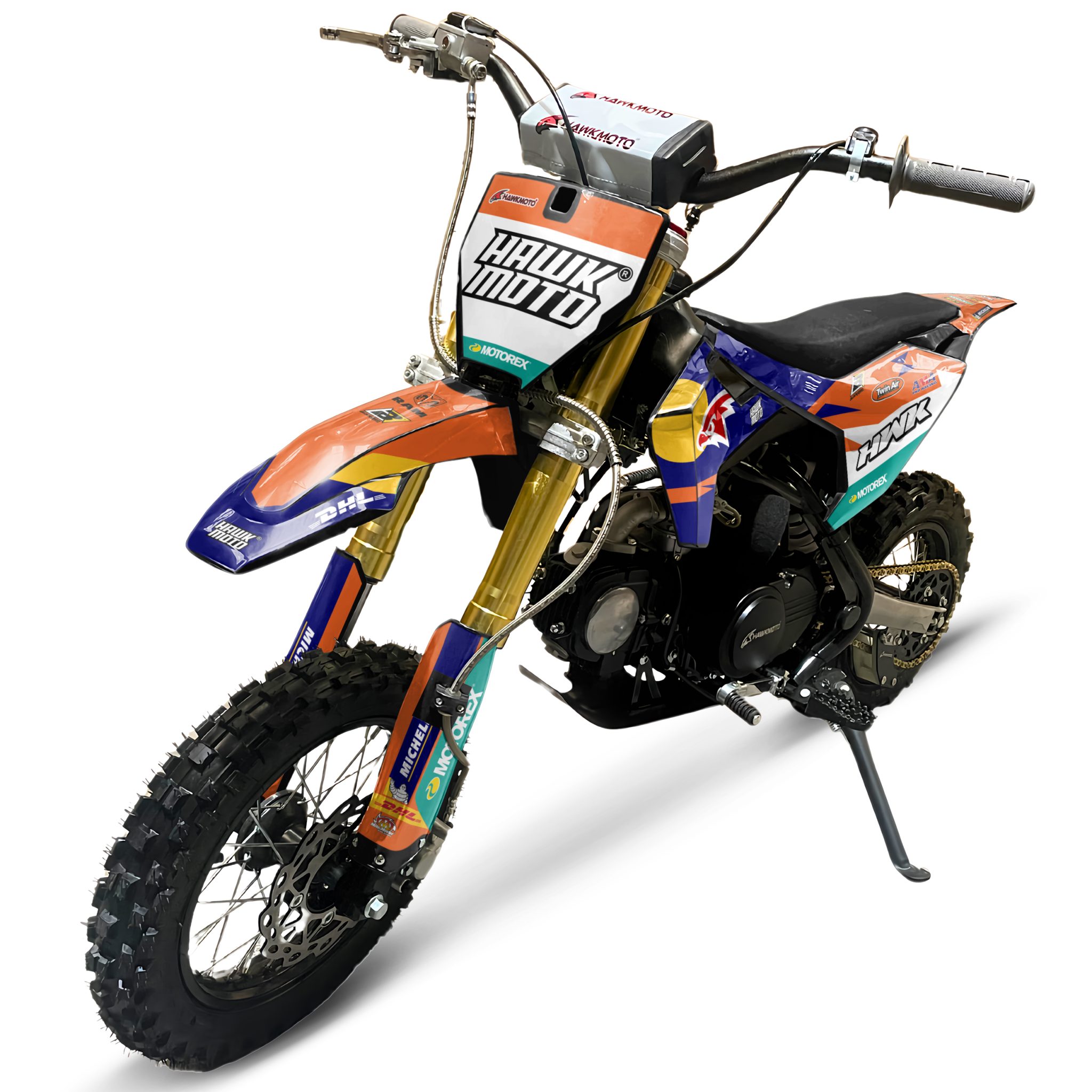 Hawkmoto Reaper 12/10 Semi Automatic Kids Pit Bike | 70cc | 80cc | 90cc ...